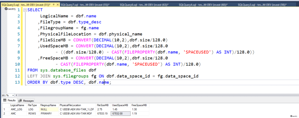[MSSQL] มาดูขนาดของ Database และ Table กัล – Naiwaen@DebuggingSoft
