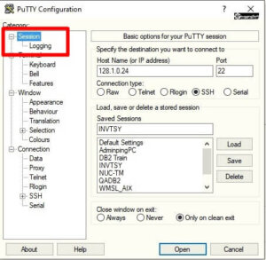 Putty Save Session Log – Naiwaen@DebuggingSoft