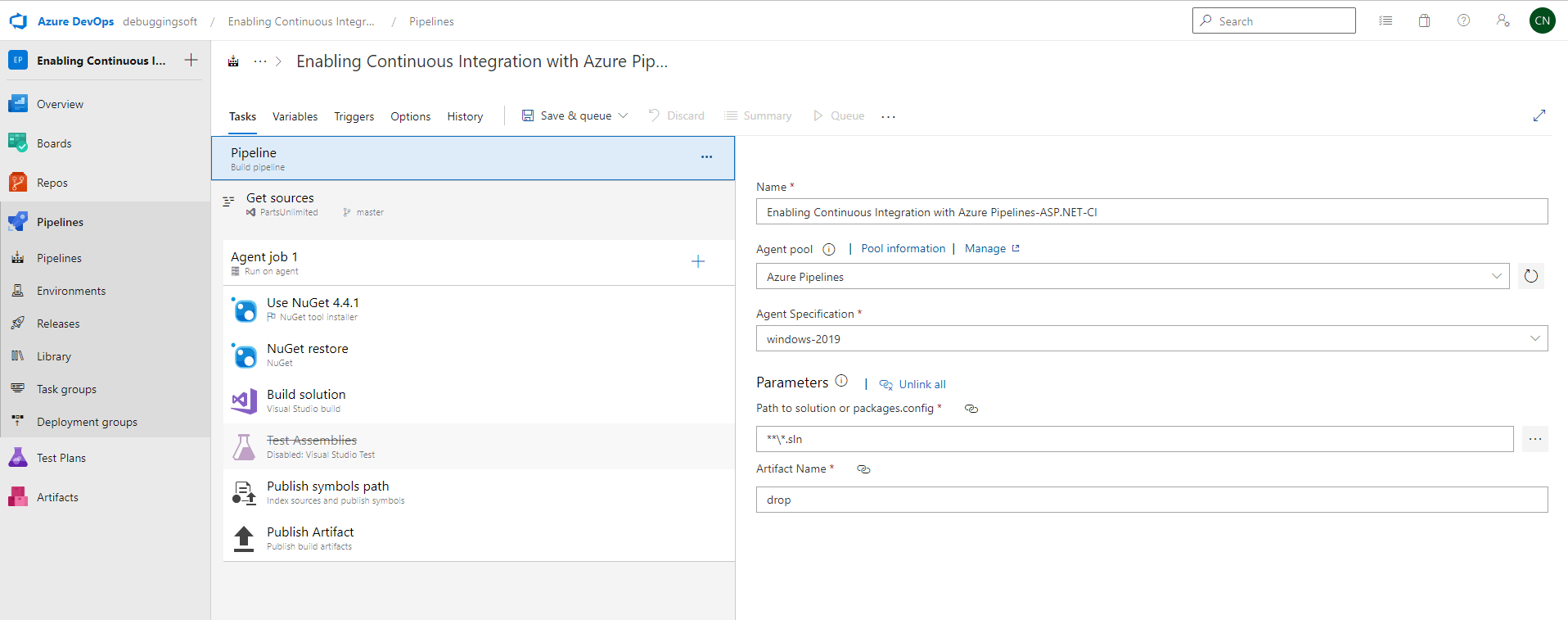 [AZ-400] Implement CI With Azure Pipelines And GitHub Actions (Part1) – Naiwaen@DebuggingSoft